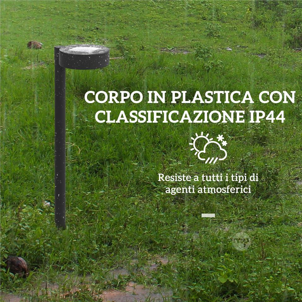 Set of 8 Solar-Powered Outdoor Spotlights with 3000K LED Lighting, in ...