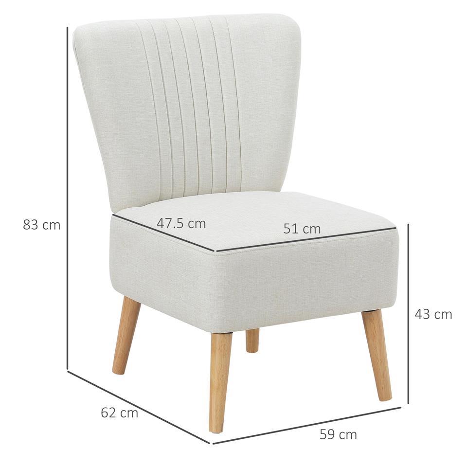 Padded armchair for living room and Nordic style room, chamber armchair ...