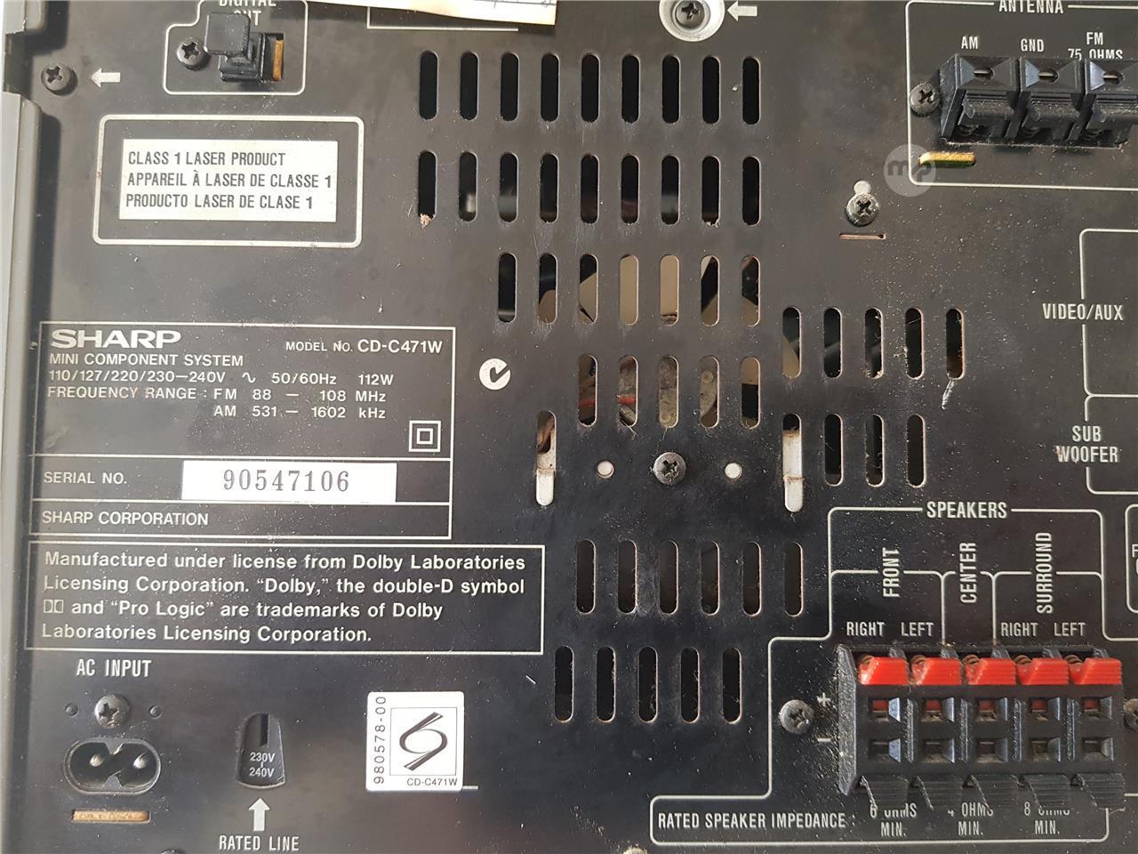 Sharp mini component system. | Maltapark