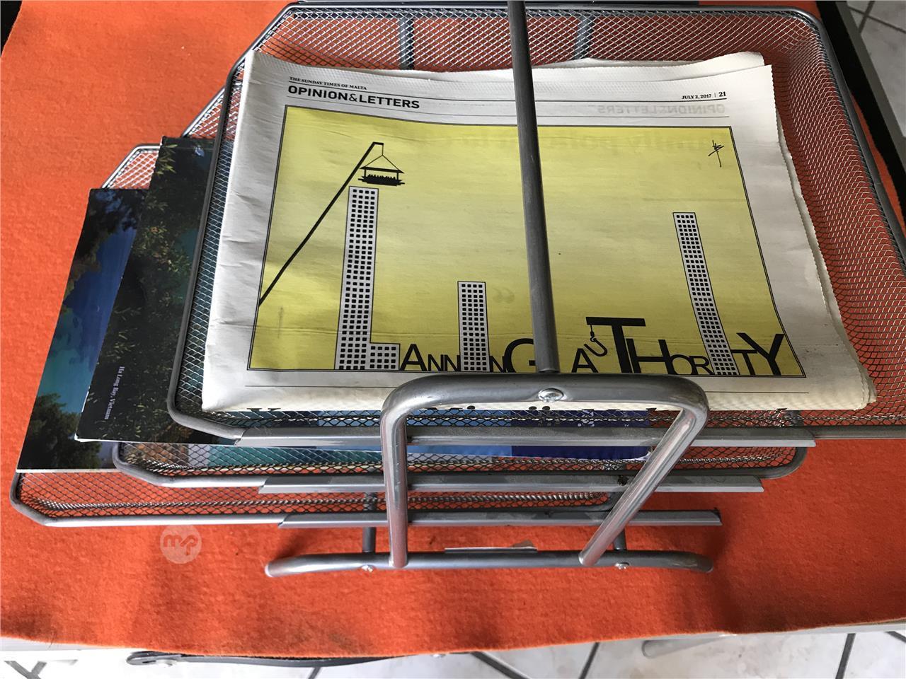 3 tier letter tray for desk or mailroom organisation | Maltapark