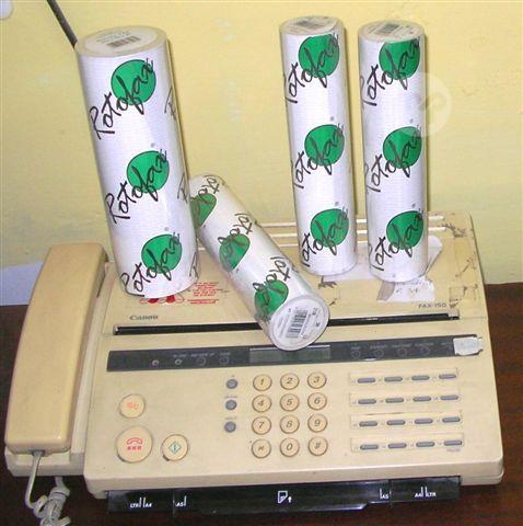 Fax machine & last few fax paper rolls | Maltapark
