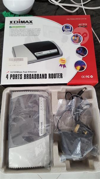 NEW Edimax Wi-Fi WiFi Wireless Broadband Router Modem Internet 4 ...