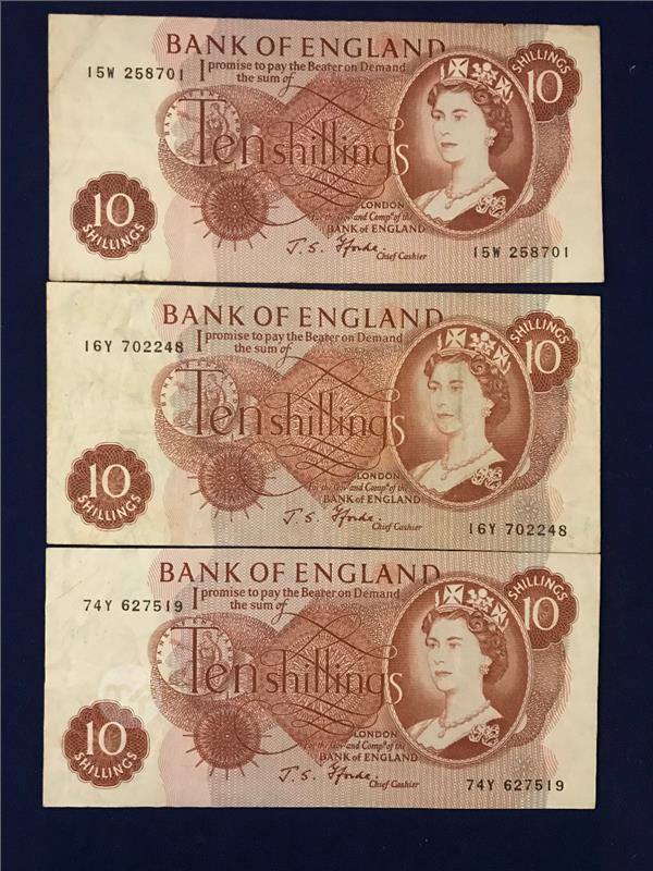 Bank Of England 10 Ten Shillings Note J.S.Fforde | Maltapark