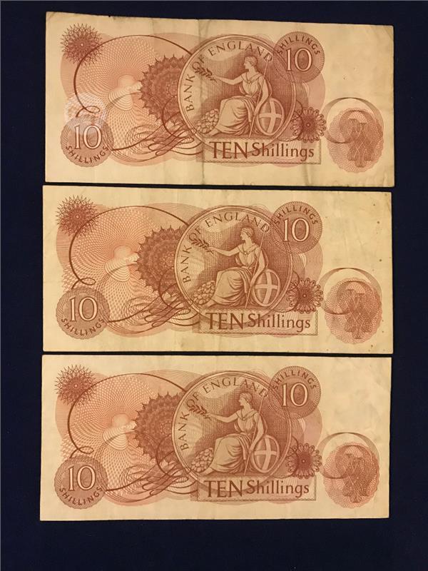 Bank Of England 10 Ten Shillings Note J.S.Fforde | Maltapark