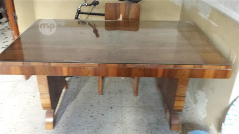 Glass Top Wooden Table | Maltapark
