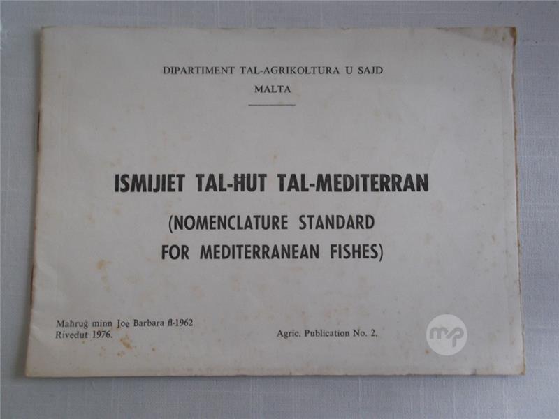 ISMIJIET TAL-HUT TAL-MEDITERRAN : JOE BARBARA : 1976 | Maltapark