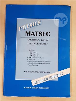 Physics Matsec Ordinary Level Test Workbook (blue) | Maltapark