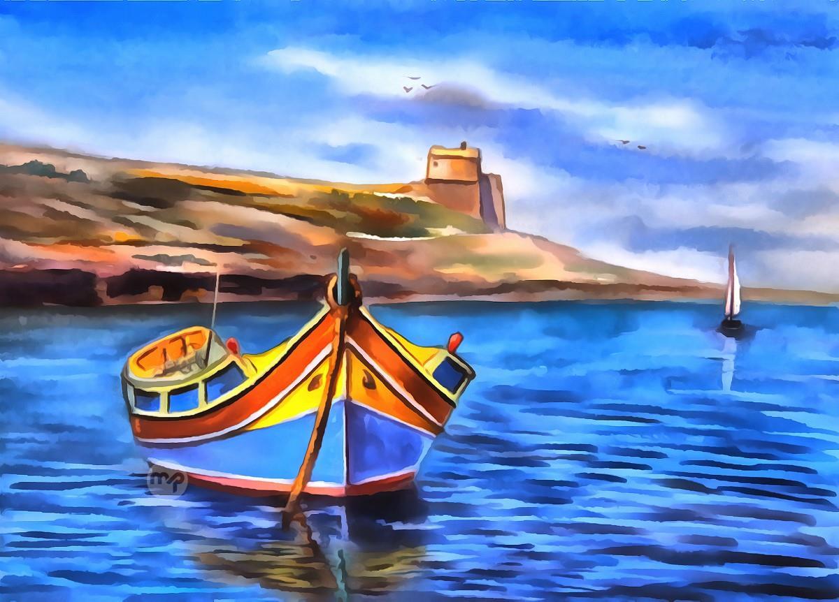 IL-LUZZU TA'XLENDI ------- ORIGINAL HAND PAINTING OIL ON CANVAS 70X50 ...