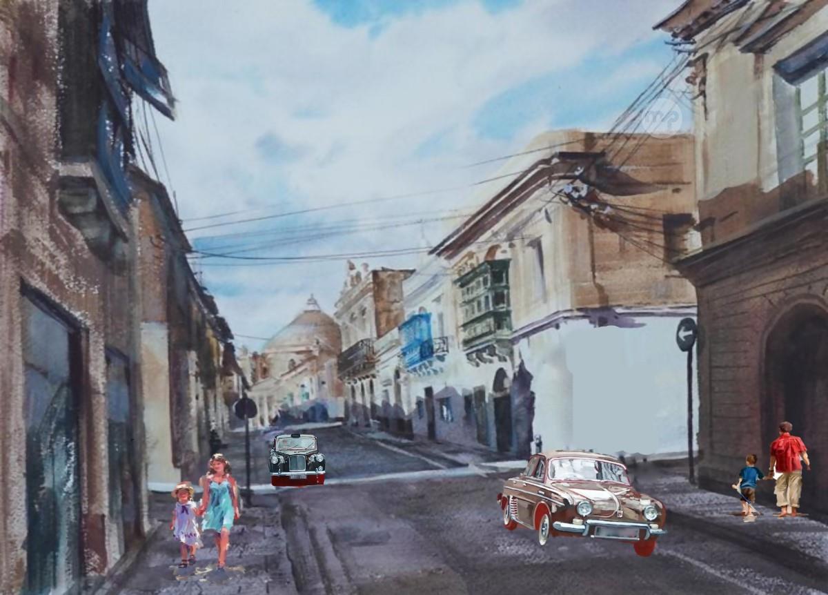 MOSTA ------- ORIGINAL HAND PAINTING OIL ON CANVAS 70X50 | Maltapark