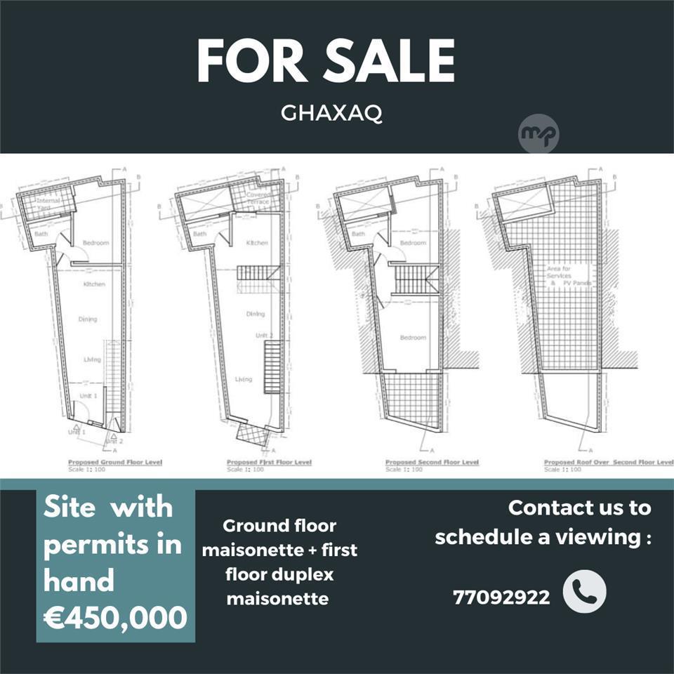GHAXAQ | SITE | WITH PERMITS IN HAND FOR GROUND FLOOR MAISONETTE ...