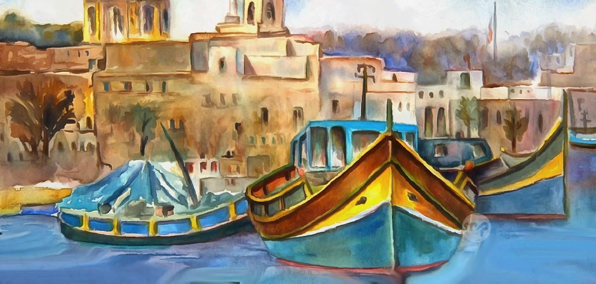 IL-LUZZU MALTI --------- ORIGINAL HAND PAINTING OIL ON CANVAS 70X50 ...
