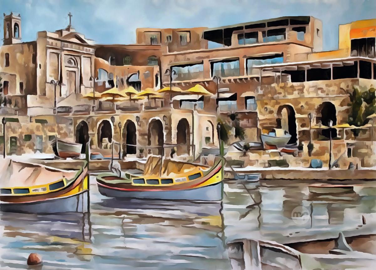 ST JULIANS -------- ORIGINAL HAND PAINTING OIL ON CANVAS 70X50 OR ANY ...