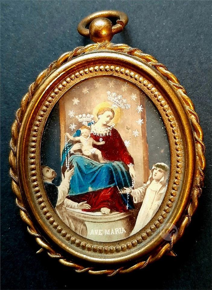 VINTAGE AVE MARIA HOLY FRAME/STAND | Maltapark