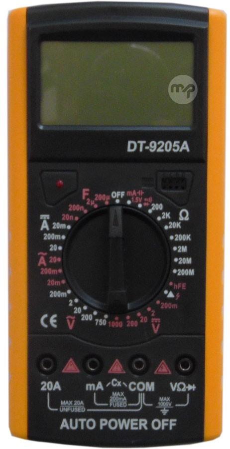 DT-9205A Large Probe Digital Multimeter | Maltapark