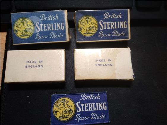 Vintage 4 British Sterling Razor Blade Sealed Packets | Maltapark