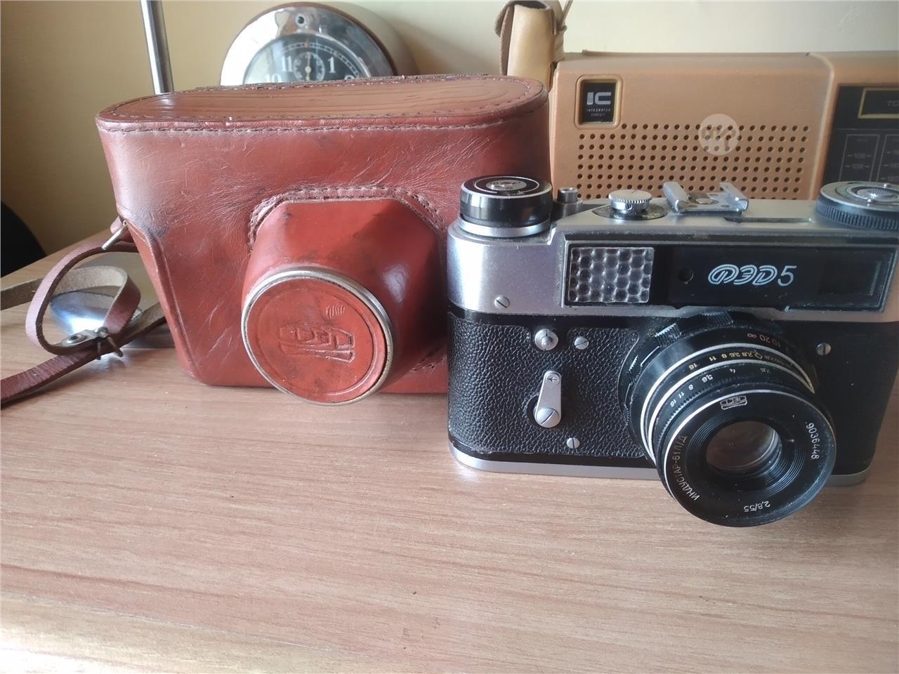 Vintage camera Soviet camera 35 mm "FED-5", film camera Retro camera ...