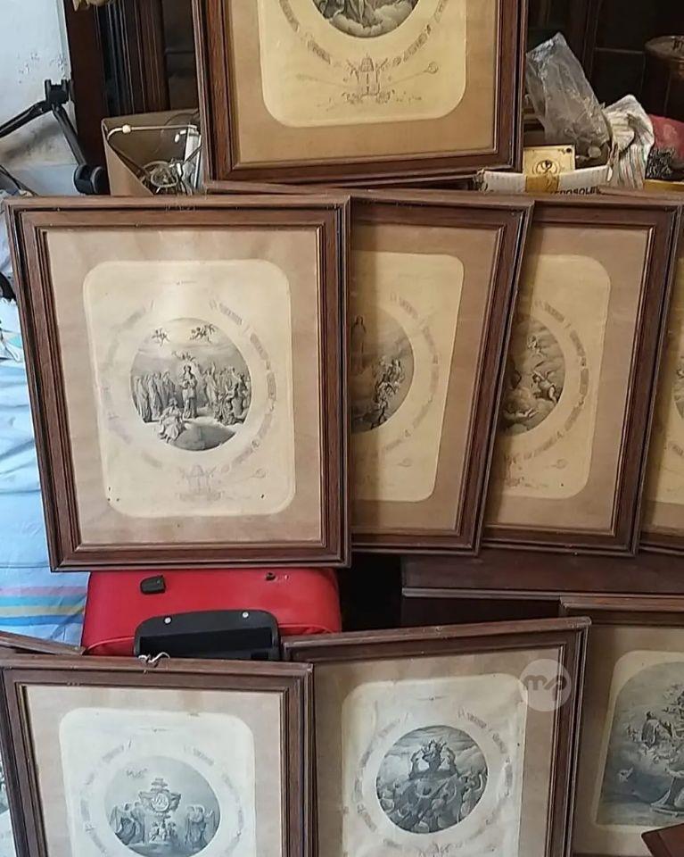 Look at these unusual Religious prints... Set of 9 Religious prints ...