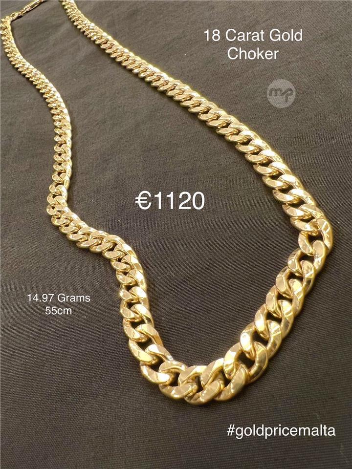 18 Carat Gold Choker | Maltapark