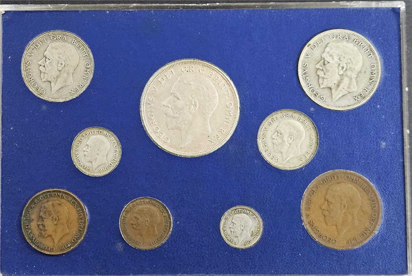 1928 KGV full Year coin Set including 5/- full Crown. | Maltapark
