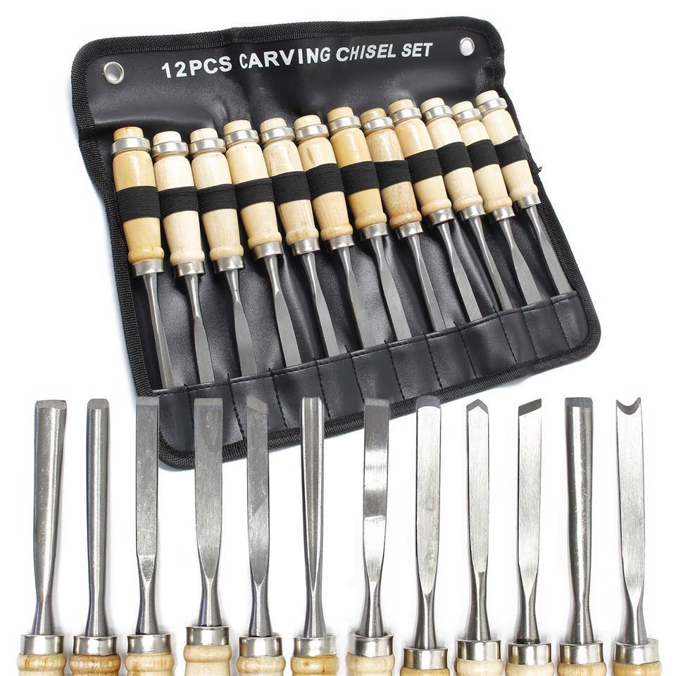 12 piece Wood Carving Chisel and gouging set | Maltapark