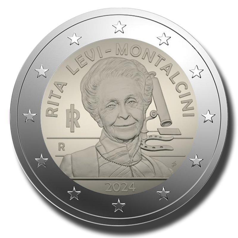 2024 Italy Rita Levi Montalcini 2 Euro Coin | Maltapark