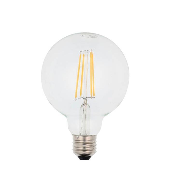 LED FILAMENT BULB LEDISONE-2-CLEAR GLOBE G95 8W 976Lm E27 2700K (WARM ...