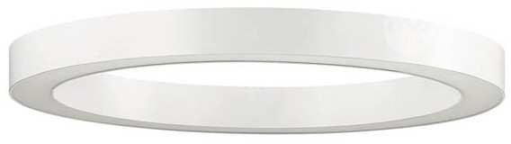 LED LINEAR FIXTURE RING SURFACE MOUNTED OR PENDANT PROFILED-PC F1200x80x80mm 96W 6500K (COOL ...