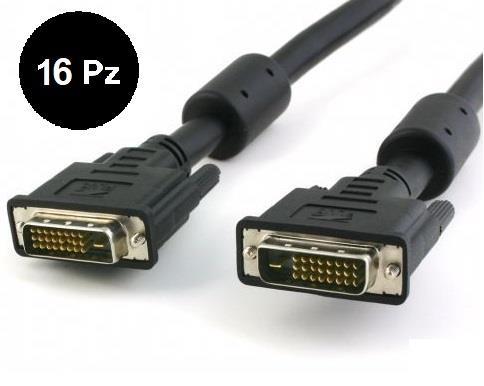 16 Pieces - Dual Link digital DVI cable (DVI-D) with ferrite 15 mt ...