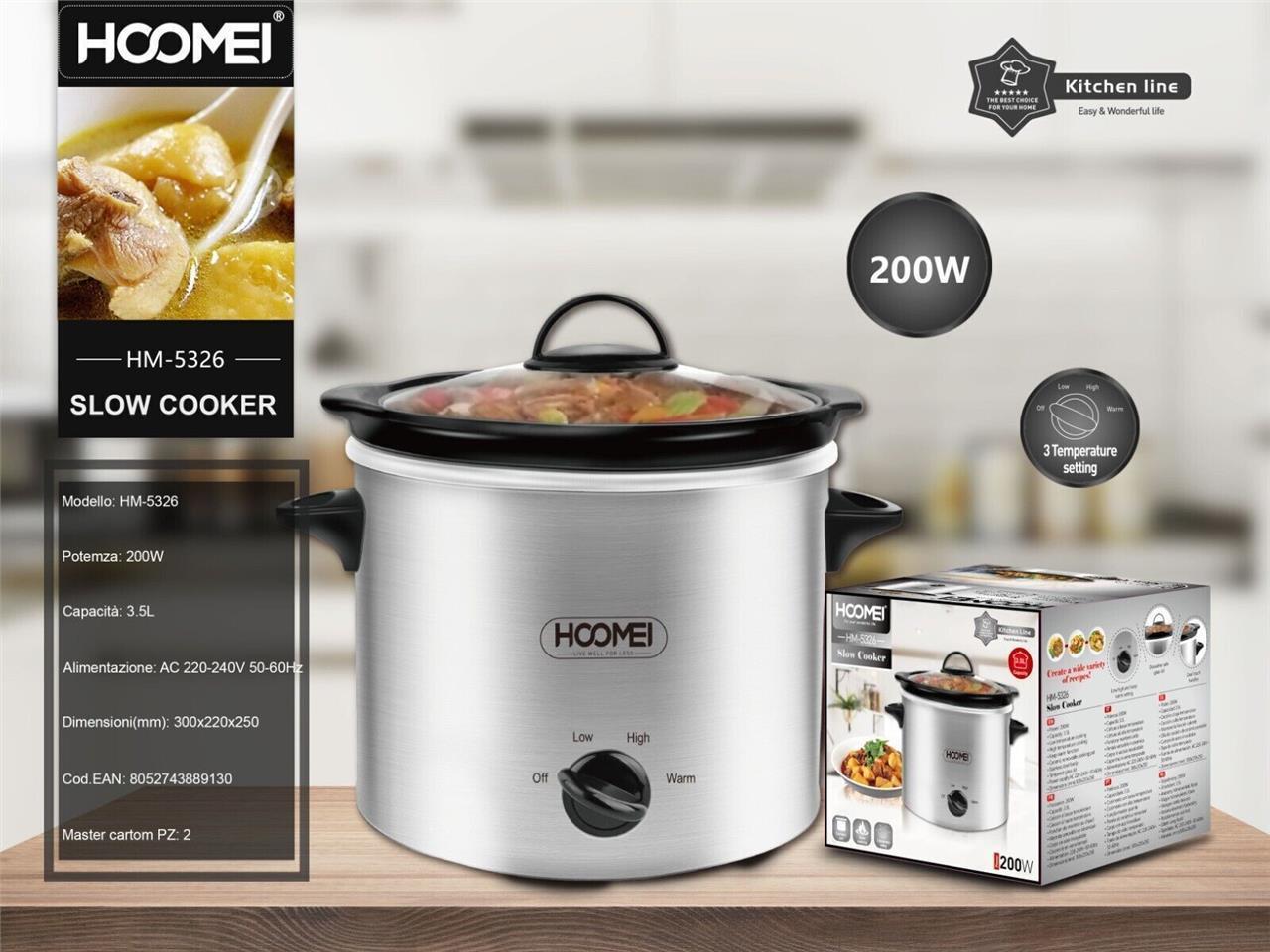 3.5LT, slow cooker, 180W, electric cooker, steam cooker, electric pot ...