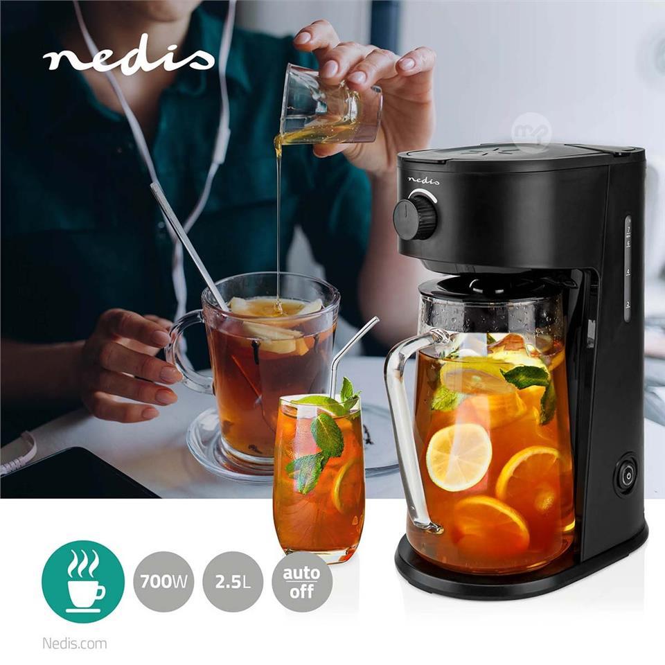 2.5LT, ice coffee maker, ice tea maker, 6 cups, filter coffee, black ...