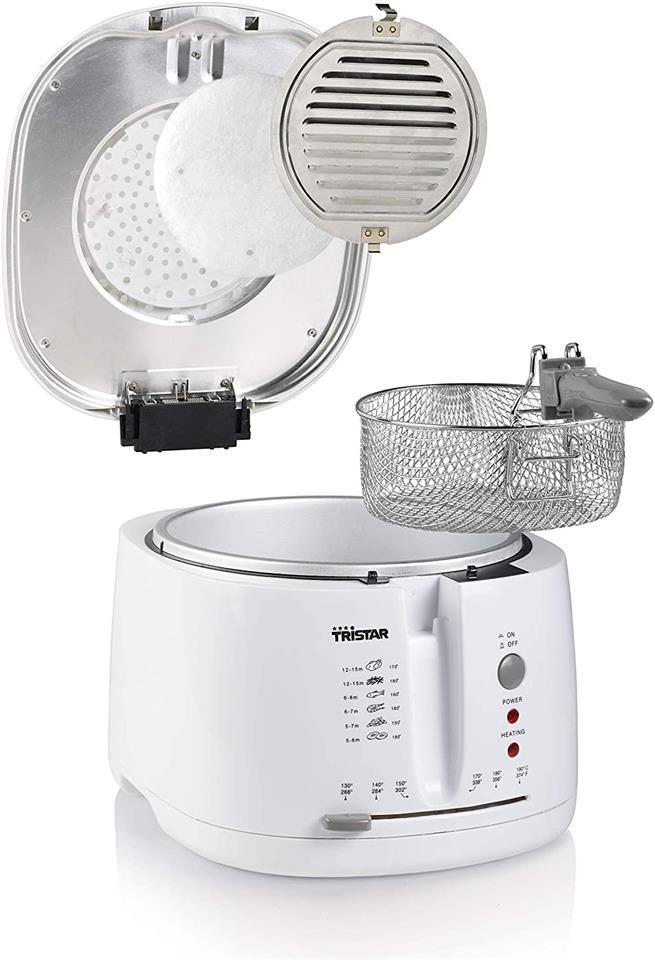 2.5Ltr, deep fryer, 1800W, white, Crown CDF-2518 | Maltapark